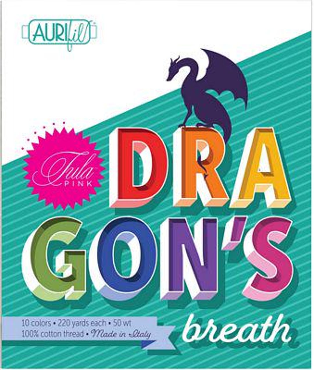 Tula Pink Dragon Breath Thread Set by Aurifil 50wt. Thread. - Etsy