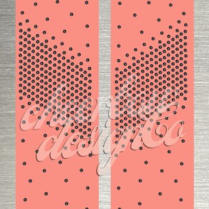 Rhinestone Template Instant Digital Download for 3" Cheer Bow, Diagonal ...