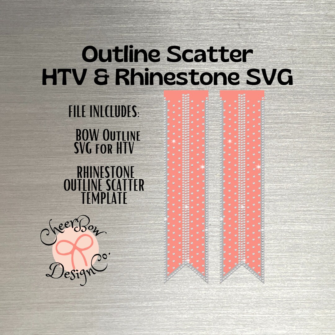 Rhinestone and HTV Instant Digital Download - Outline Scatter SVG - for ...