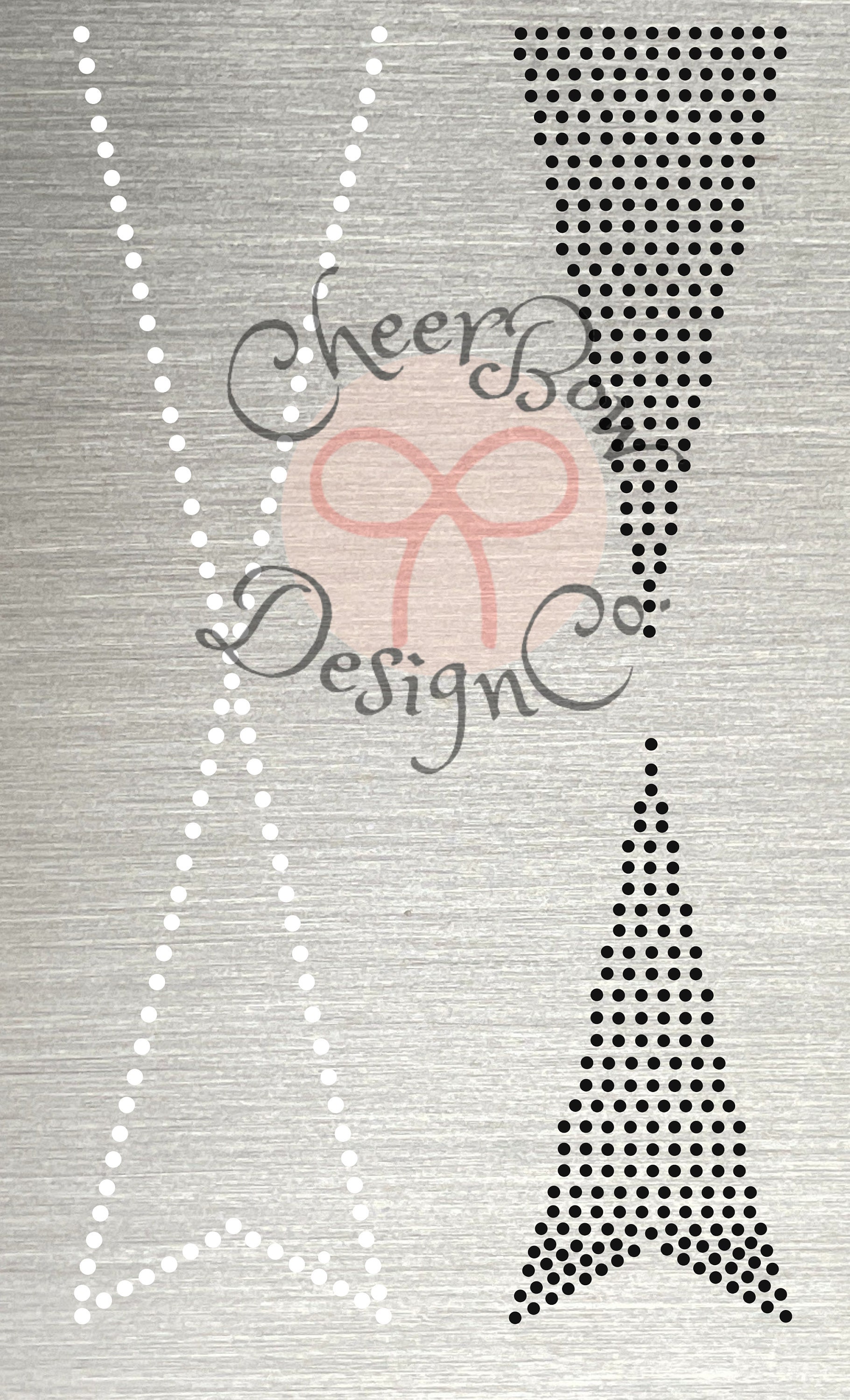 Rhinestone Template Instant Digital Download for 3" Cheer Bow - Double ...