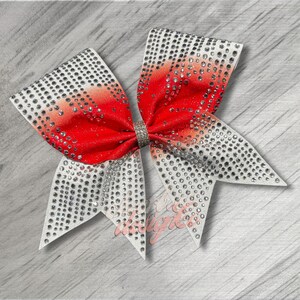 Ascend Cheer Bow, Center Ombre, Sublimated Glitter and Rhinestone ...
