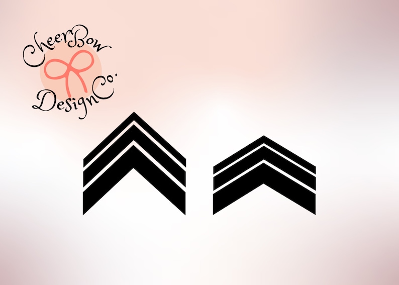 Chevron Tail SVG Cut File Instant Digital Download for 3" Cheer Hair ...