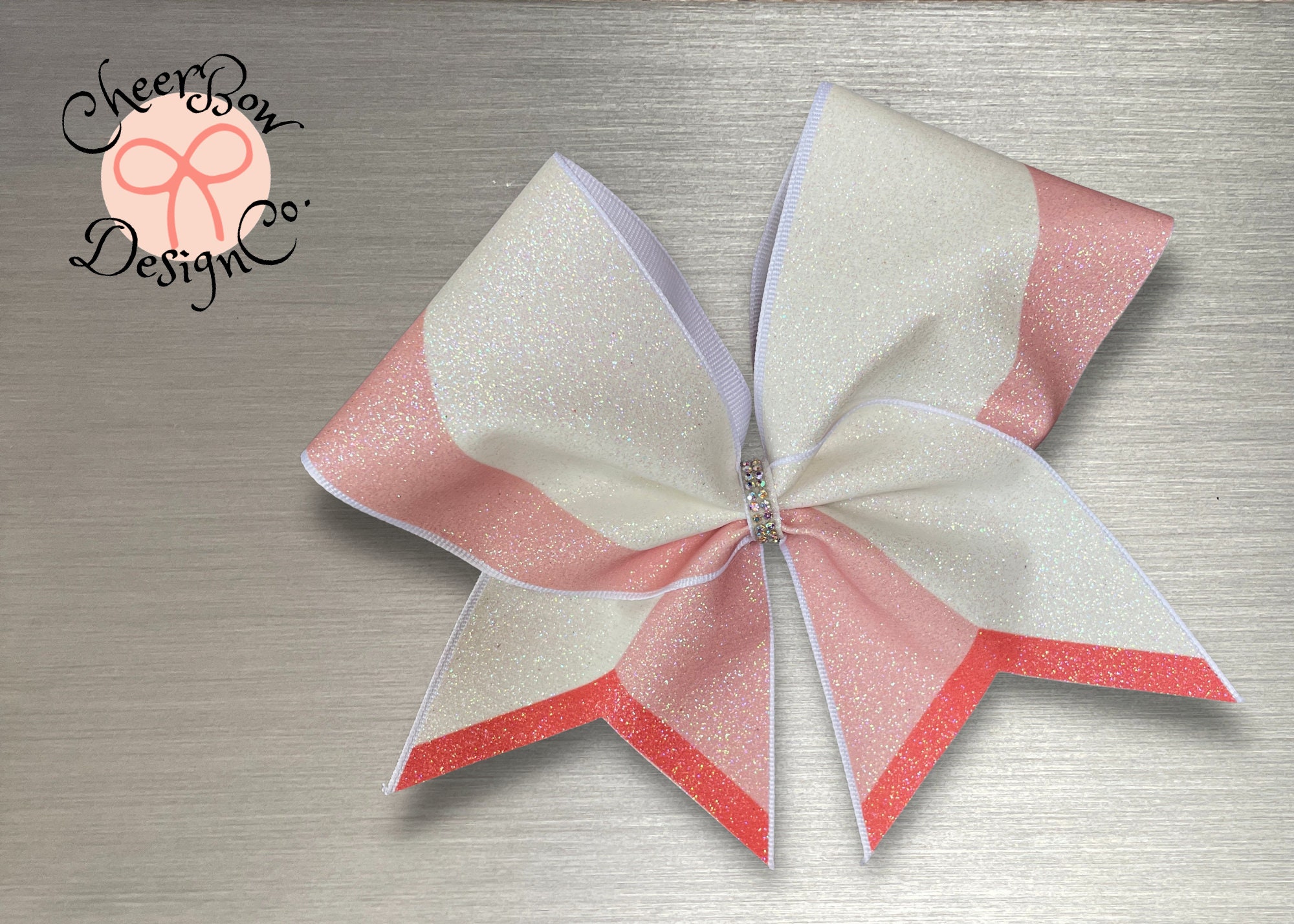 Two Color Kick Swish Style Cheer Bow Made to Order Custom - Etsy