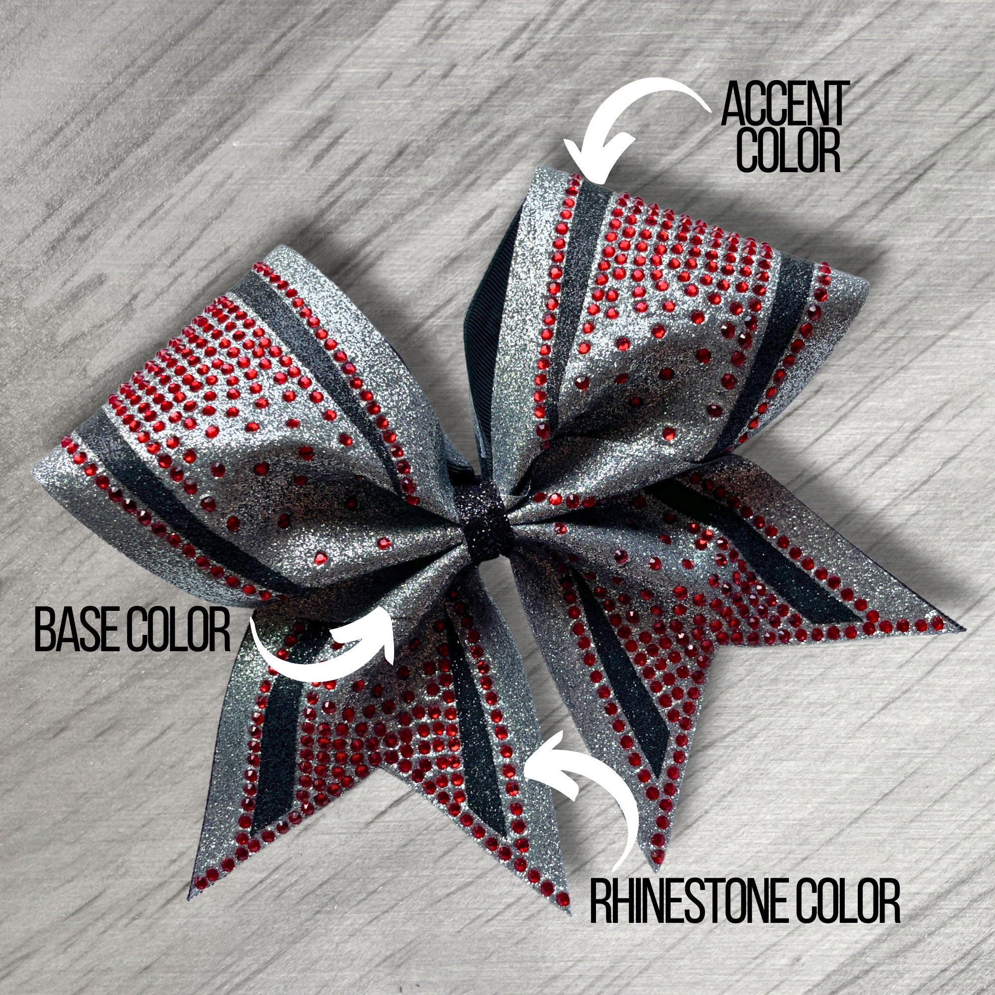 Apex Glitter and Rhinestone Cheer Bow, Made to Order, Team Bow, Game ...