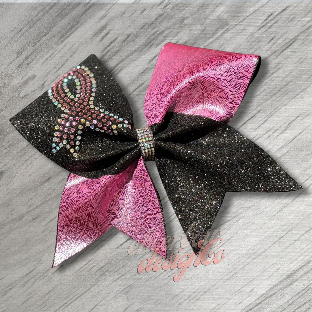 Breast Cancer Cheer Bow, Pink Out Bow, Breast Cancer Awareness, October ...