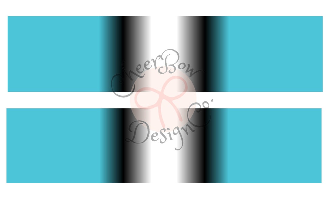 Two Color Center Ombre Sublimation Digital Download for 3" Tailless ...