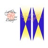 Chevron Tail SVG Cut File Instant Digital Download for 3 Cheer Hair Bow ...