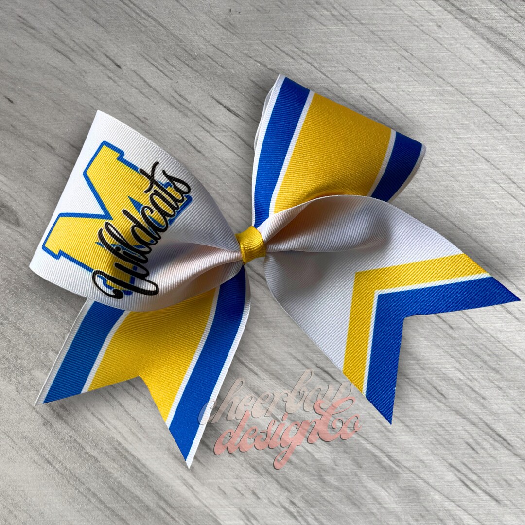 Sublimated Cheer Bow, Softball Bow, Team Bow, Mascot Bow, Personalized ...