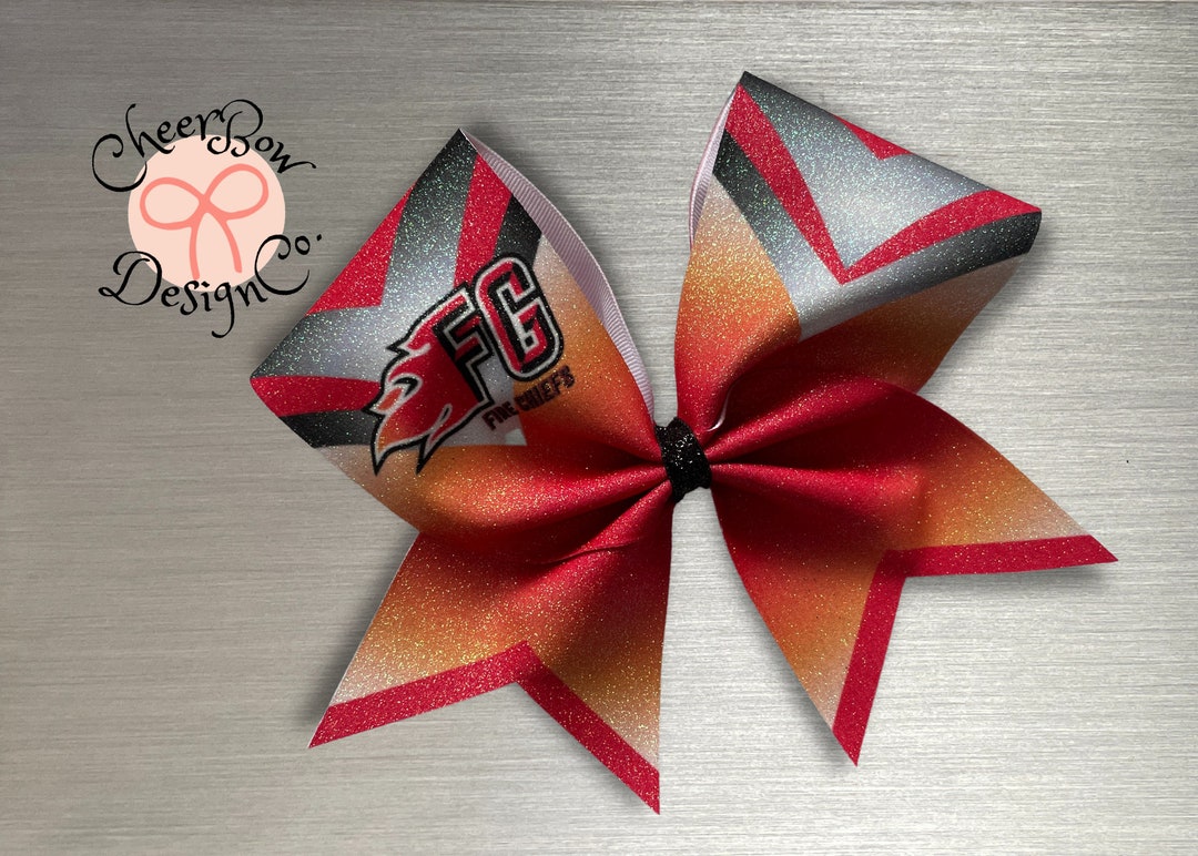 Sublimated Team Cheer Bow Custom Colors Mascot Cheer Bow - Etsy