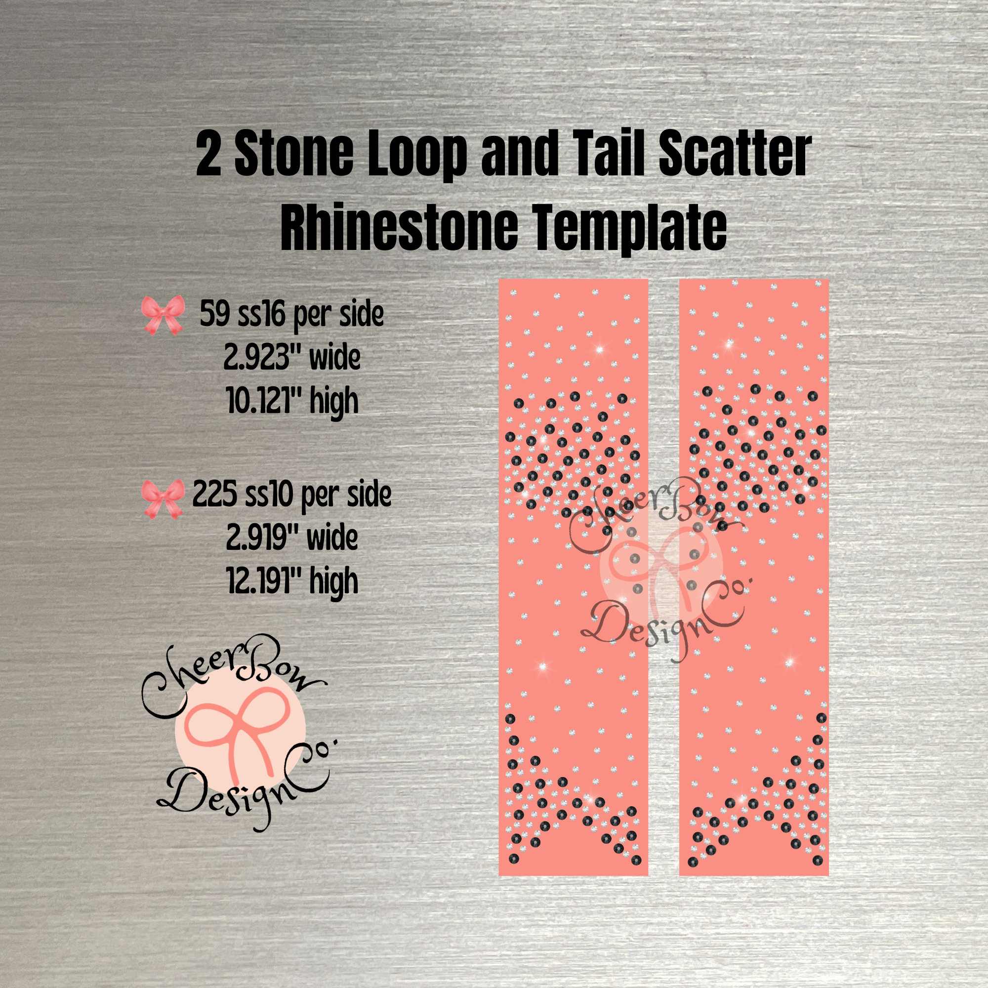 Rhinestone Template SVG Instant Digital Download for 3 - Etsy