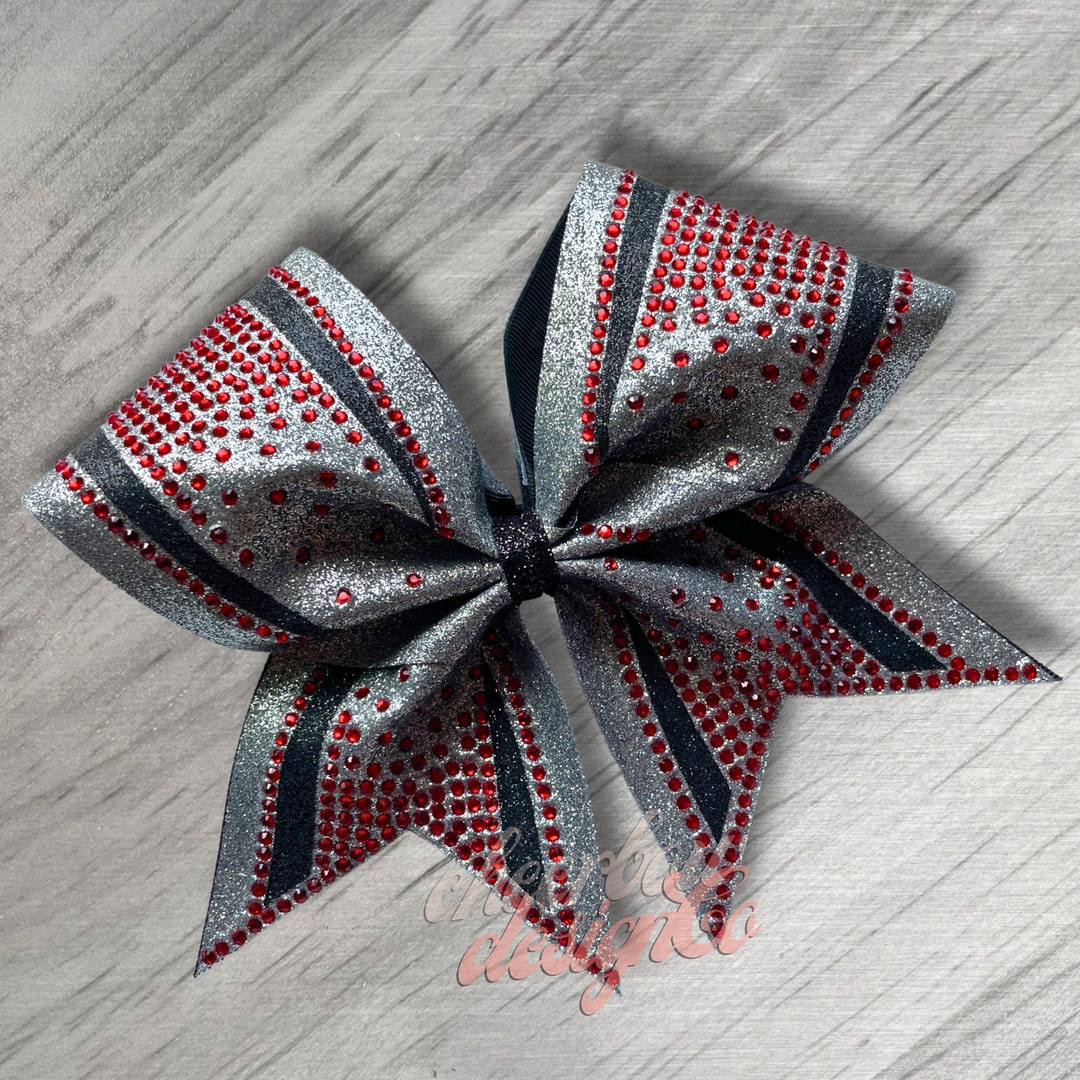 Apex Glitter and Rhinestone Cheer Bow, Made to Order, Team Bow, Game ...