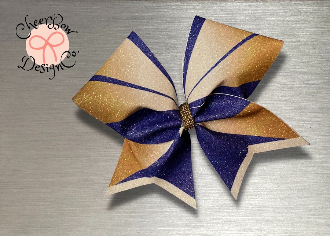 Victory Cheer Bow, Sublimated Glitter HTV, Choose Your Custom Colors ...