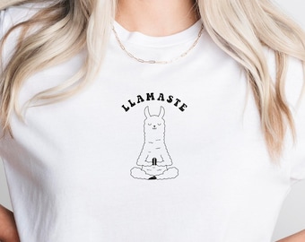 Namaste Llama Svg - Etsy