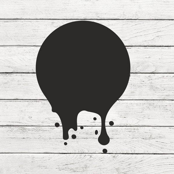 Dripping Circle - Etsy