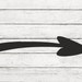 Calligraphy Arrow SVG, PNG, PDF (digital Download) - Etsy