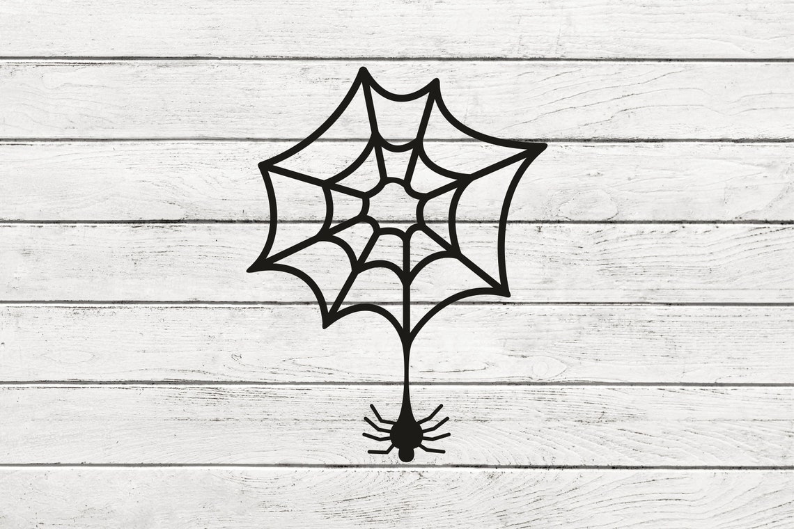 Spider Web SVG File for Cricut, Halloween SVG Clipart Cut File ...