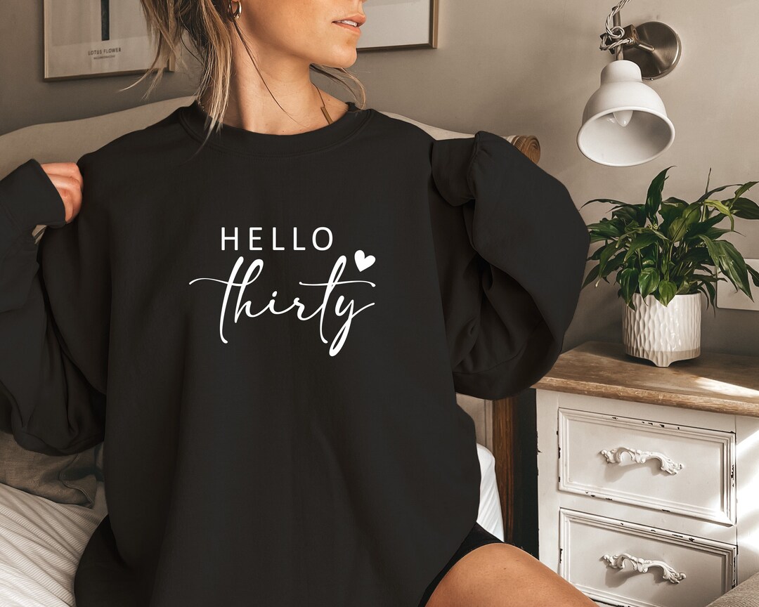 Hello Thirty Svg Png, 30th Birthday Shirt Svg, Thirty and Fabulous Svg ...