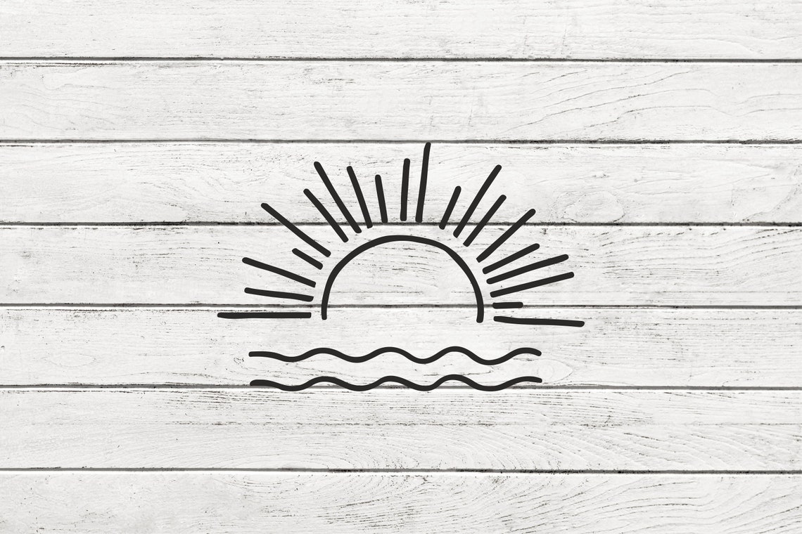 Summer Sun & Sea SVG, Vacation Clipart (digital Files) - Etsy
