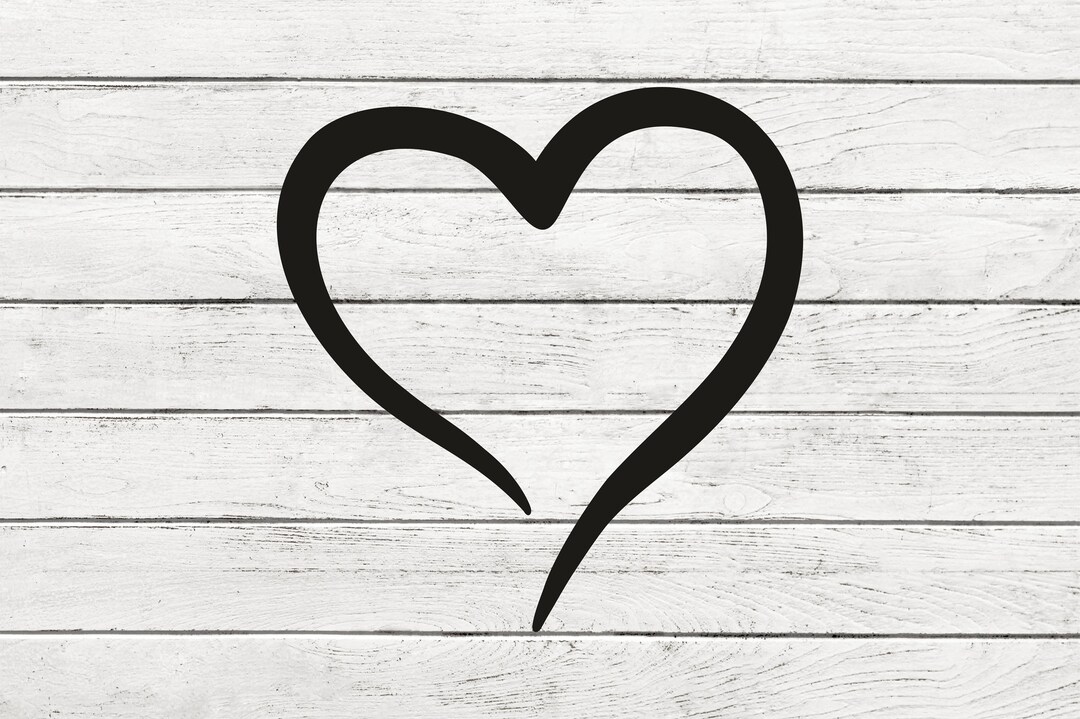 Heart SVG PNG PDF, Heart Outline Svg, Heart Svg, Heart Outline Clipart ...