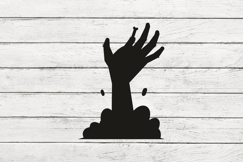 Zombie Hand SVG PNG PDF, Digital Cut File, Commercial Use, Instant ...