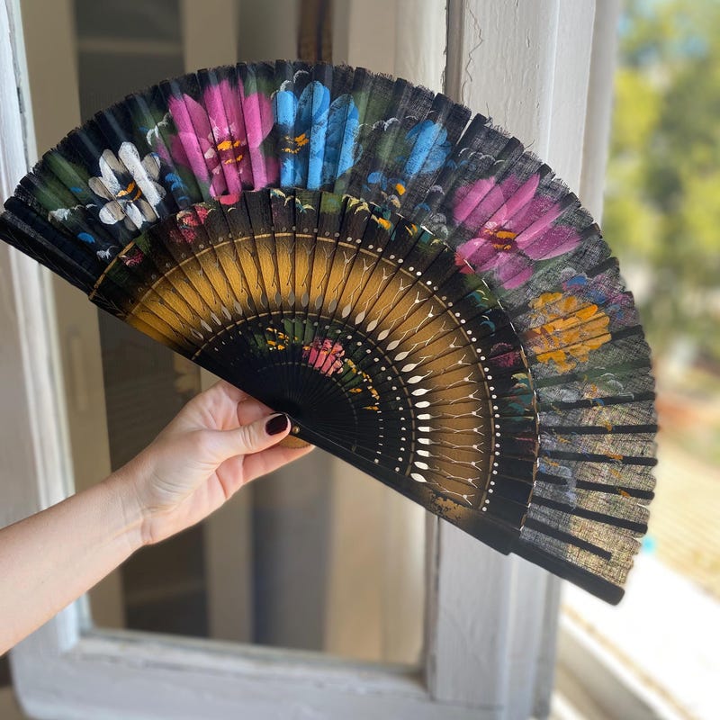 Spanish Hand Fan - Etsy