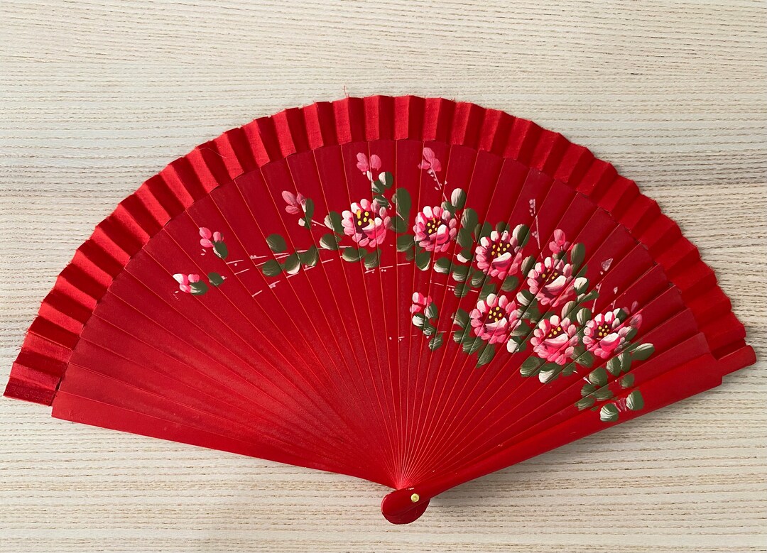 Spanish Hand Fan / Vintage Spanish Fan - Etsy