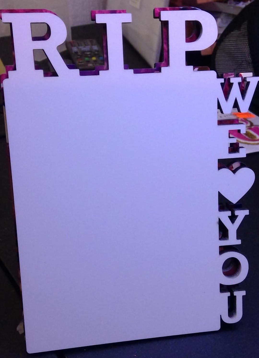 R.I.P Sublimation Frame - Etsy