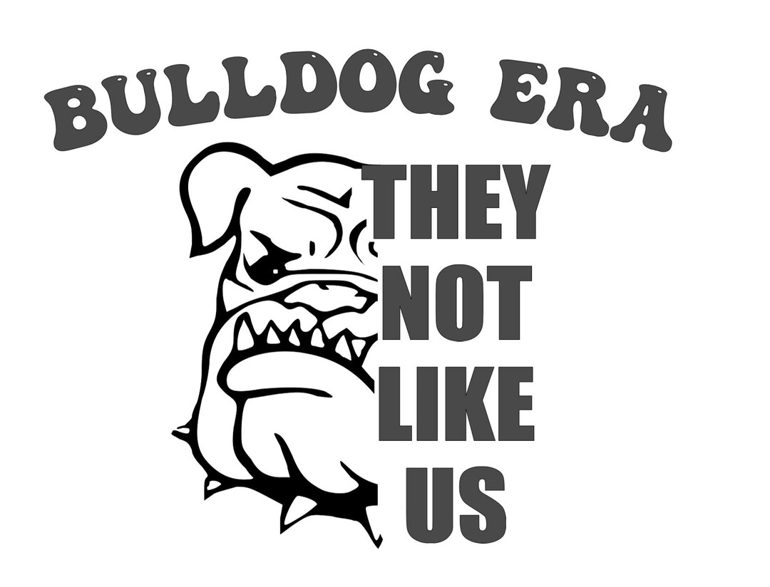Bulldog They Not Like Us SVG - Etsy