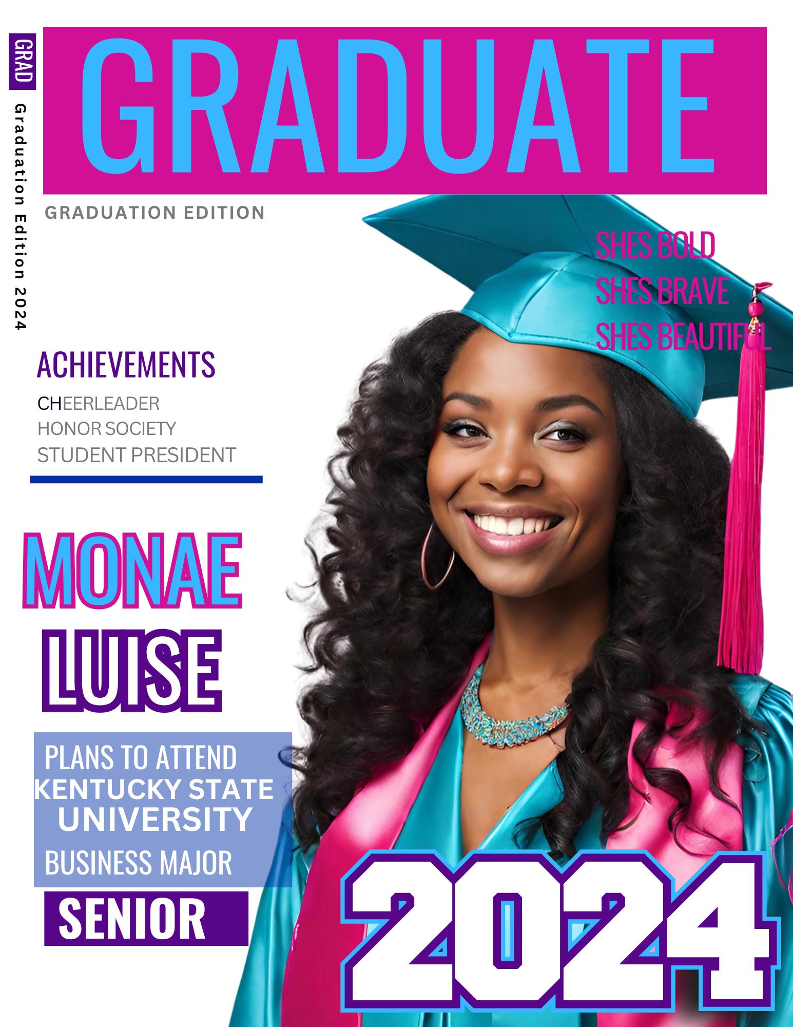 Editable Grad Magazine Template for Canva - Etsy