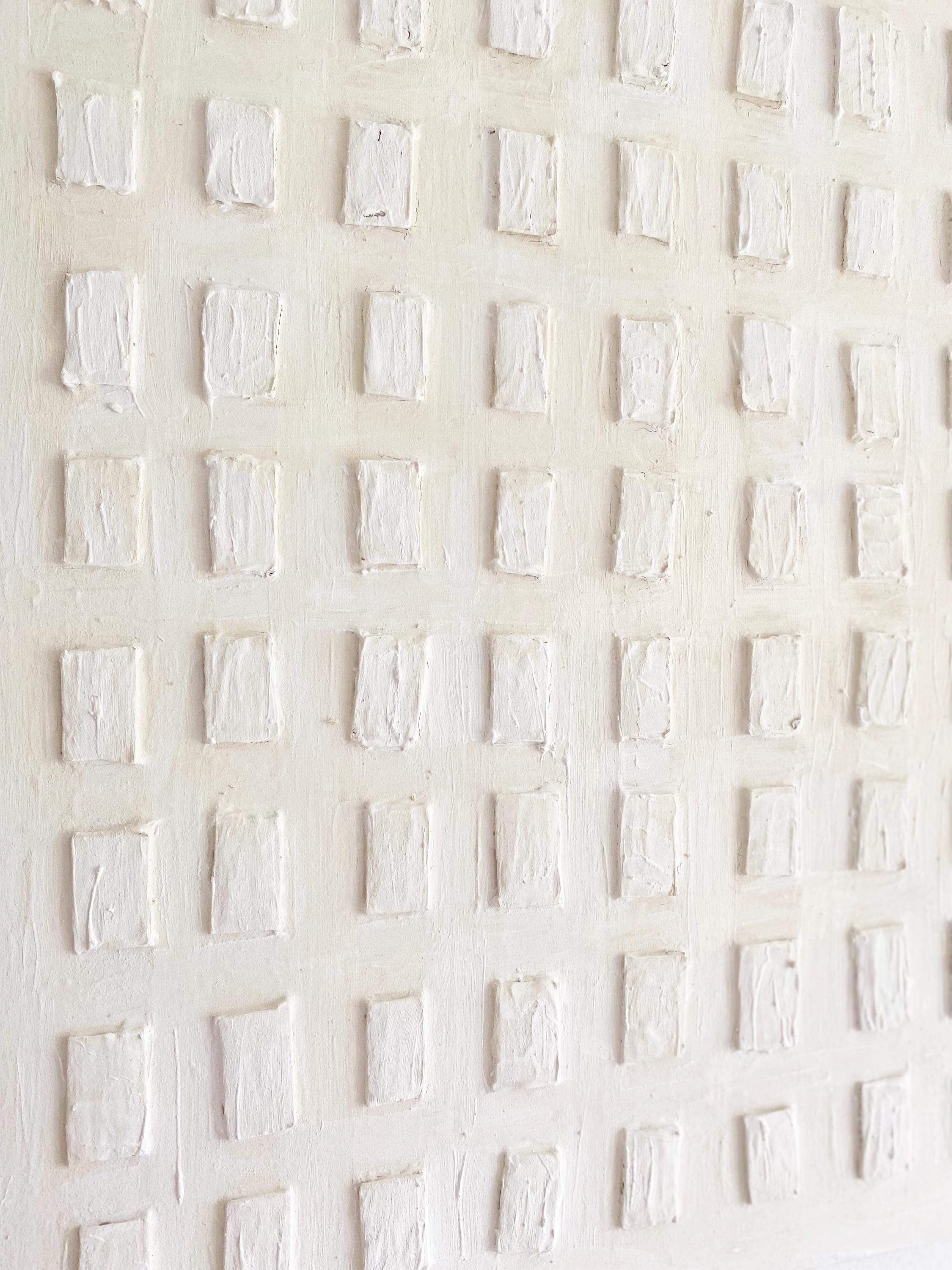 Abstract Plaster Minimalist Textured Blocks Geometric Lines Fine Art ...