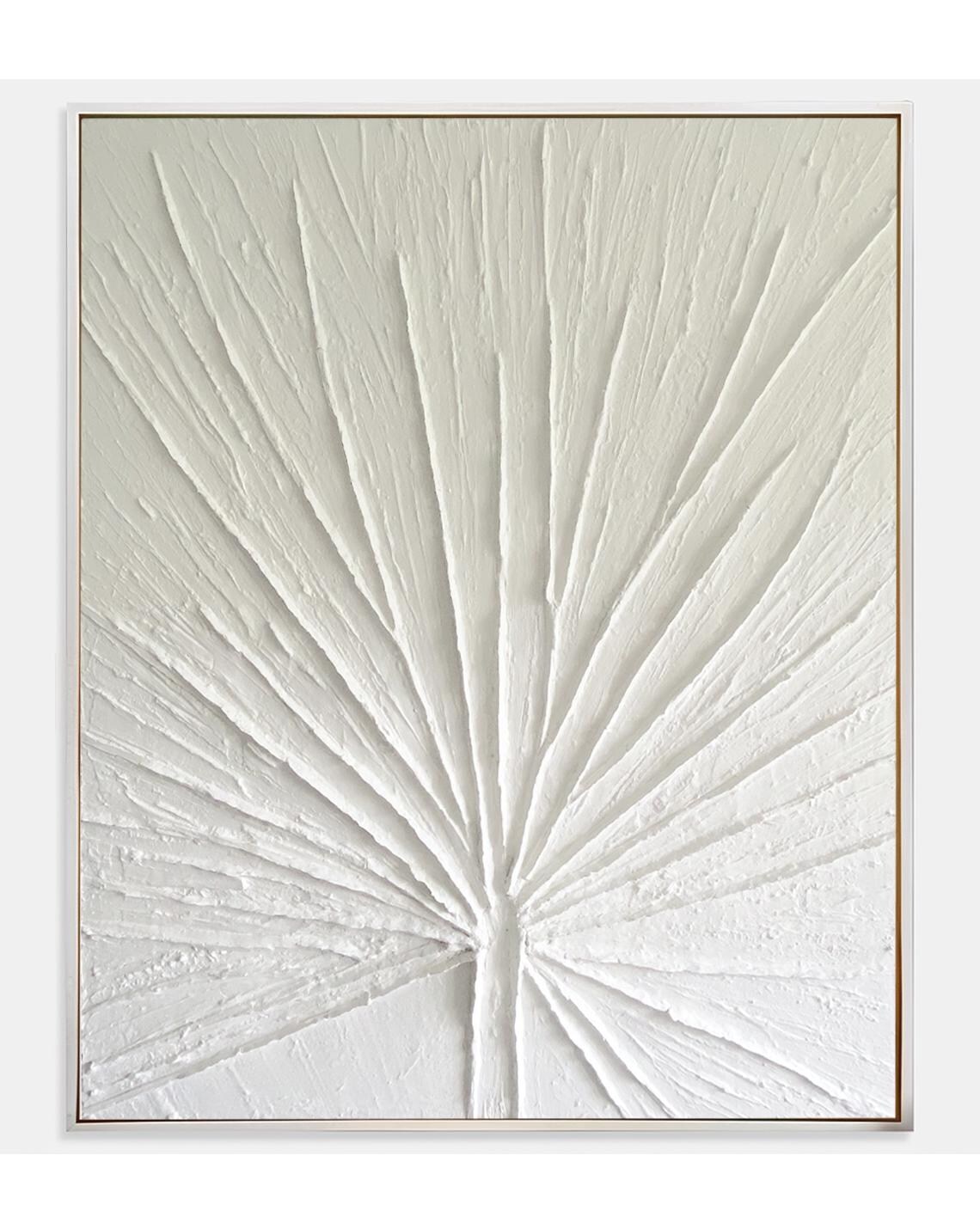 Abstract Minimalist Textured Palm Tree Leaf Plant Lines Fine Art Large ...