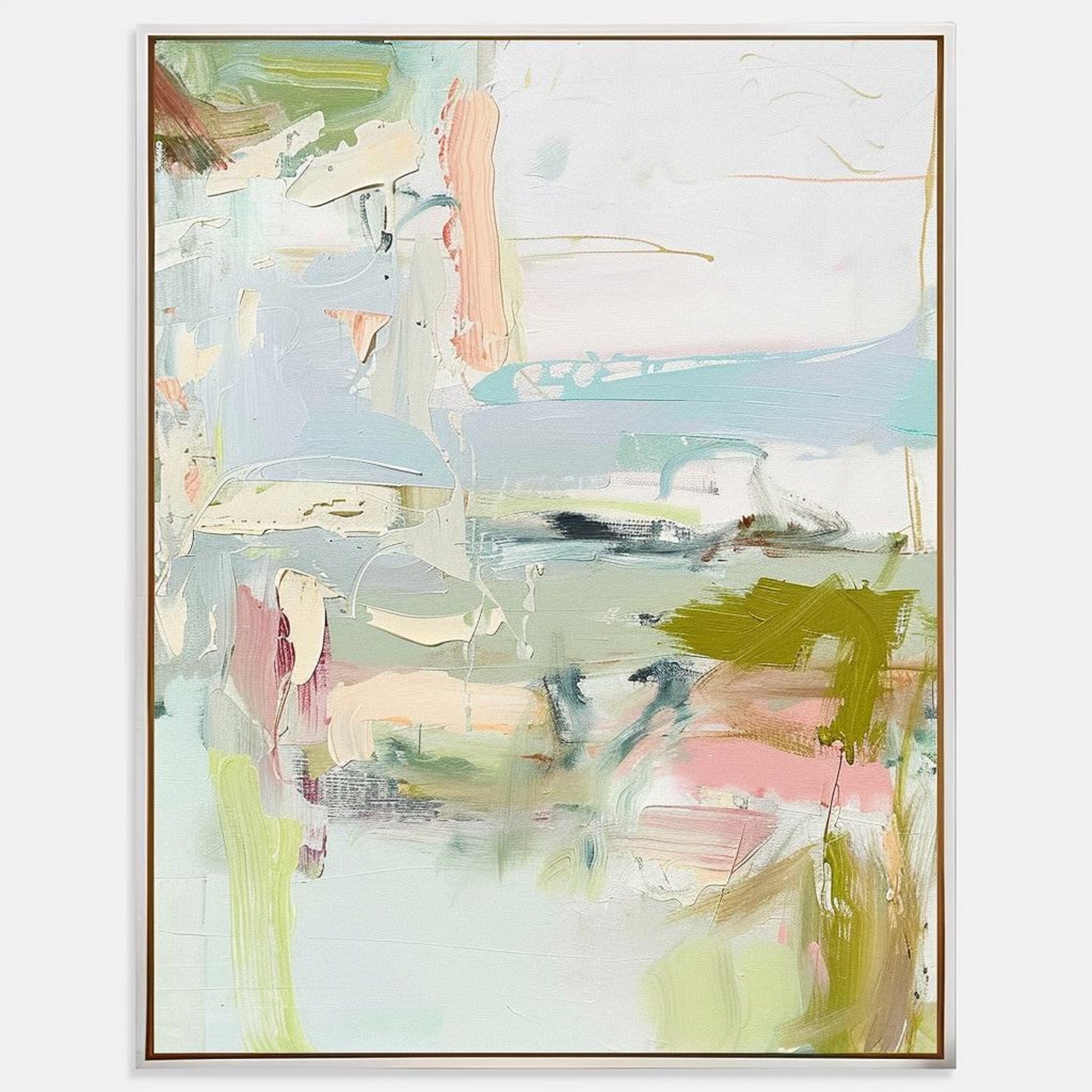 Abstract Painting by Tatiana Duperault Acrylic & Oil on Canvas Modern ...