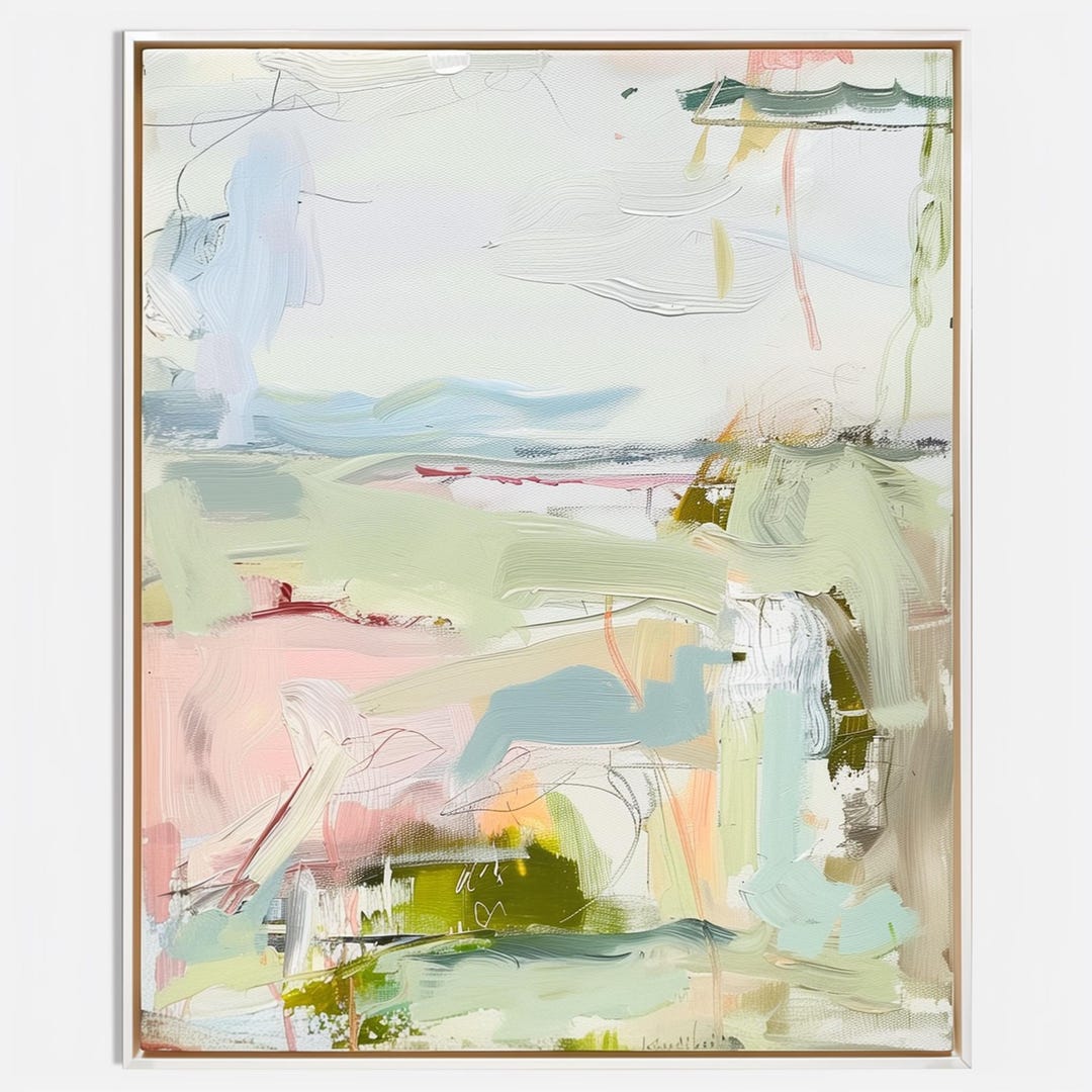Abstract Painting by Tatiana Duperault Acrylic & Oil on Canvas Modern ...