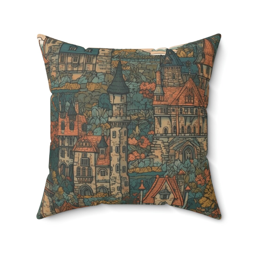Medieval Castle | Cottagecore, Forestcore, William Morris Pillow ...