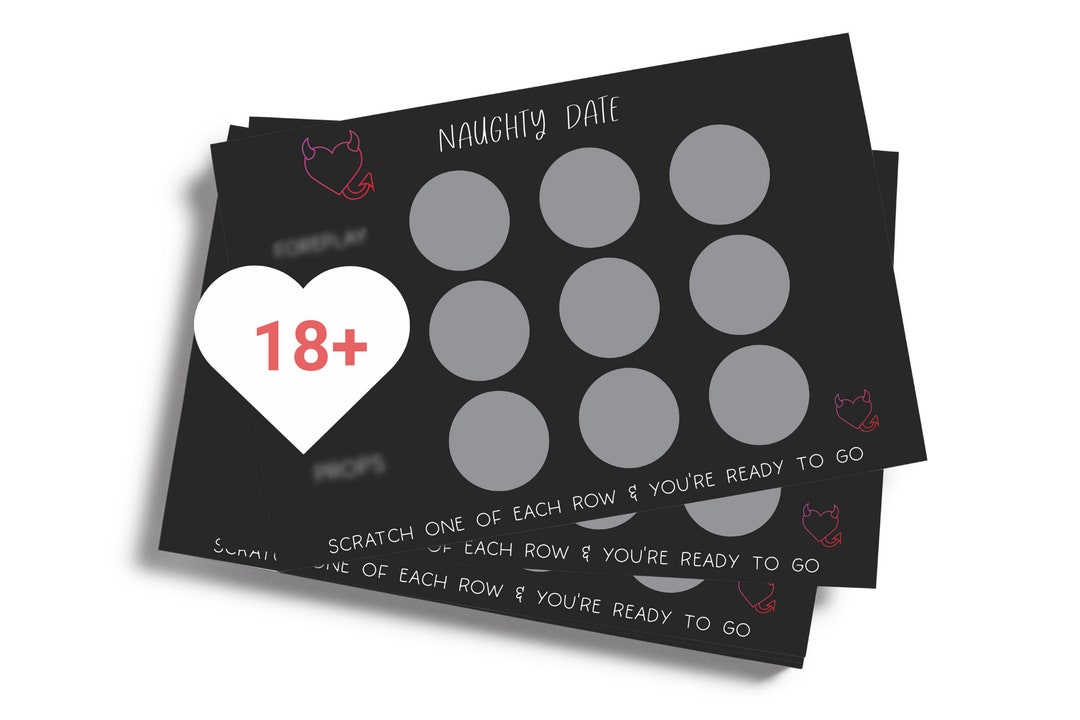 Naughty Scratch Card, Date Night Scratch Card, Adult Scratch Card ...
