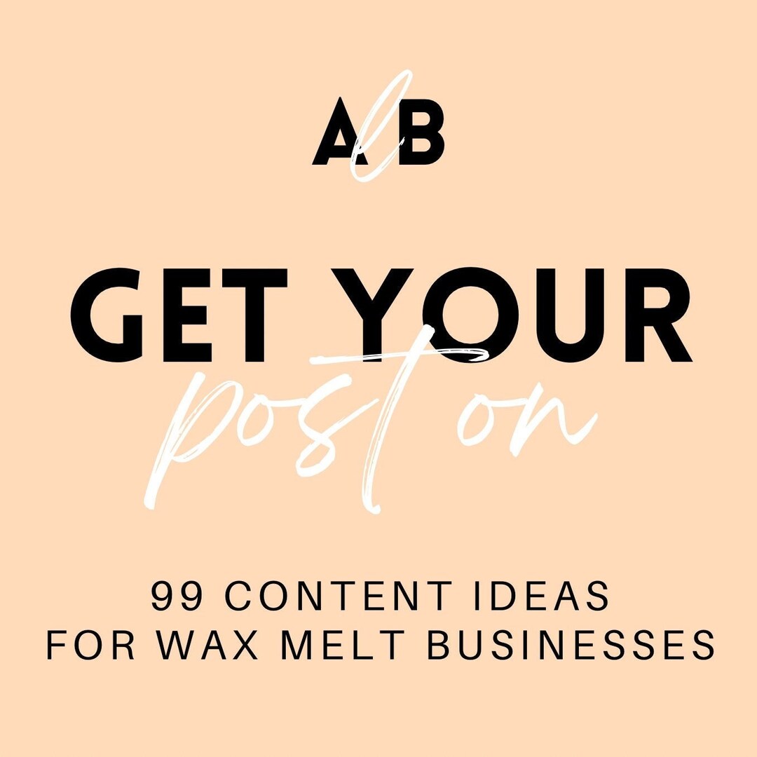 Wax Melt Content Ideas - 99 Idea Ebook | Instant Download, Small ...