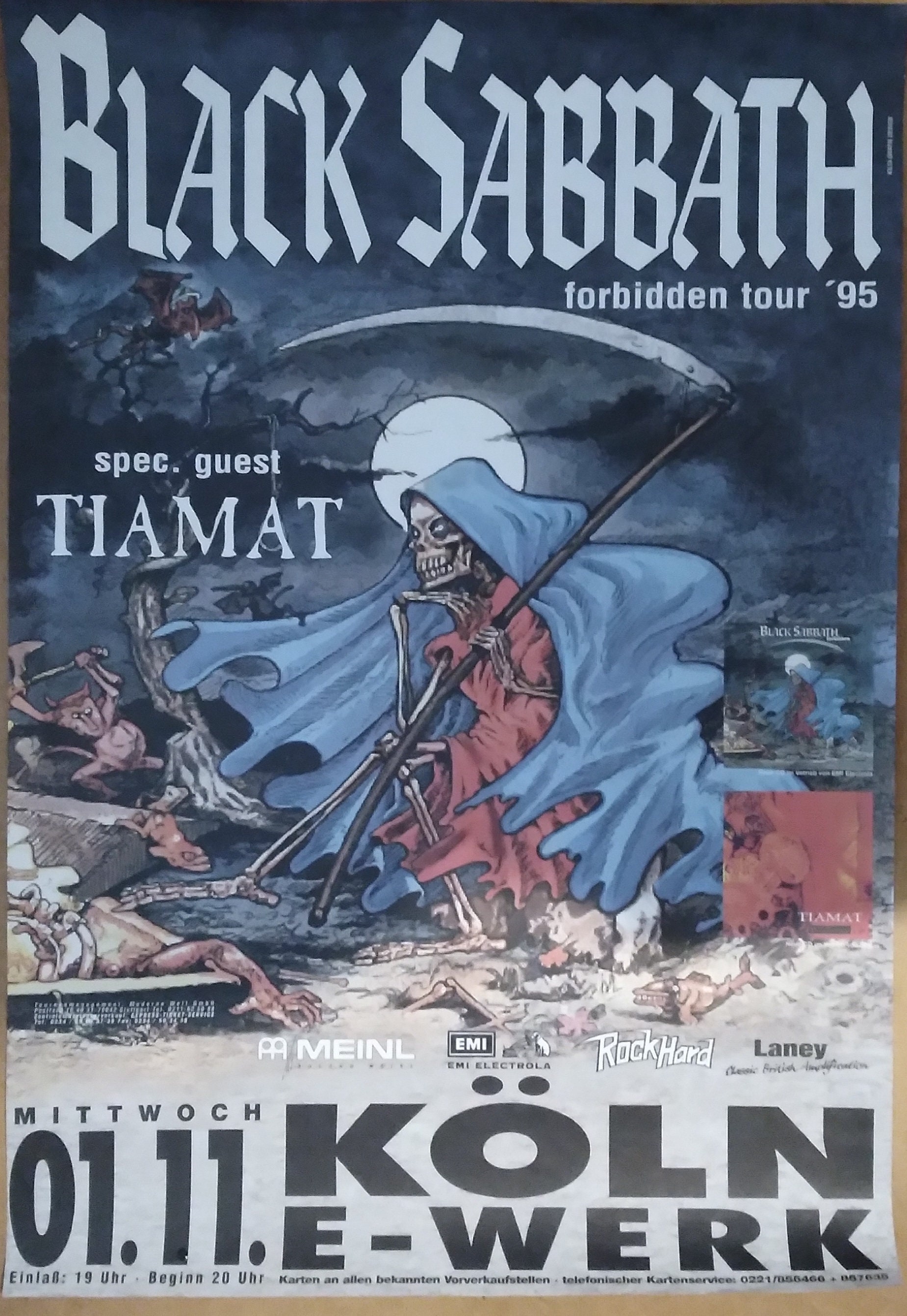 1995 Black Sabbath Concert Poster. - Etsy