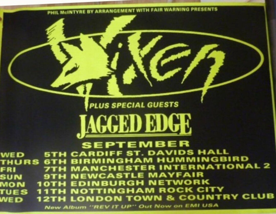 1990 Original Vixen Concert Poster - Etsy
