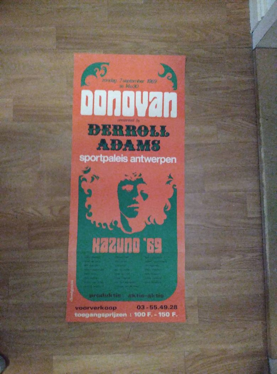 Original 1969 Donovan Concert Poster - Etsy