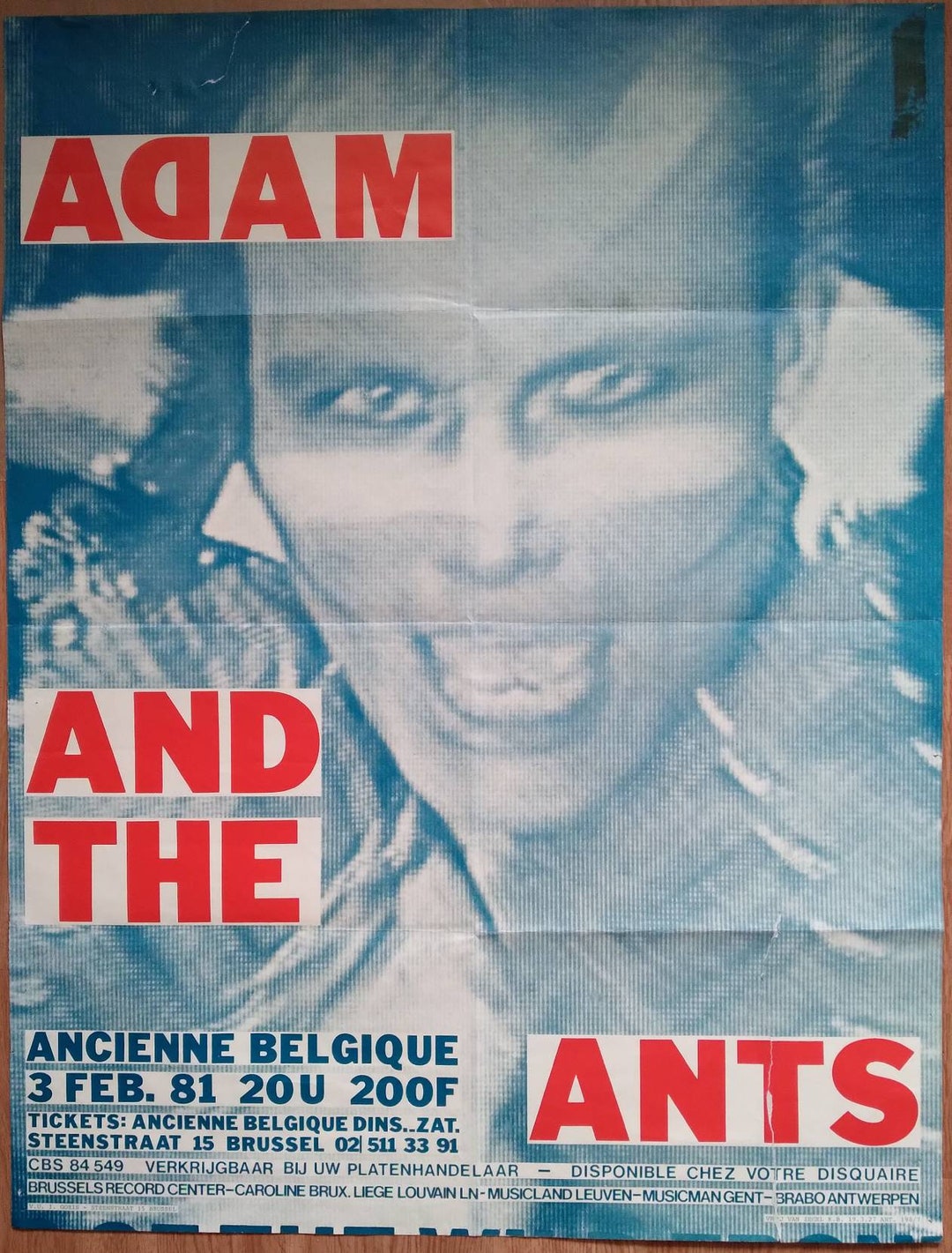 Adam and the Ants 1980 Concert Poster - Etsy