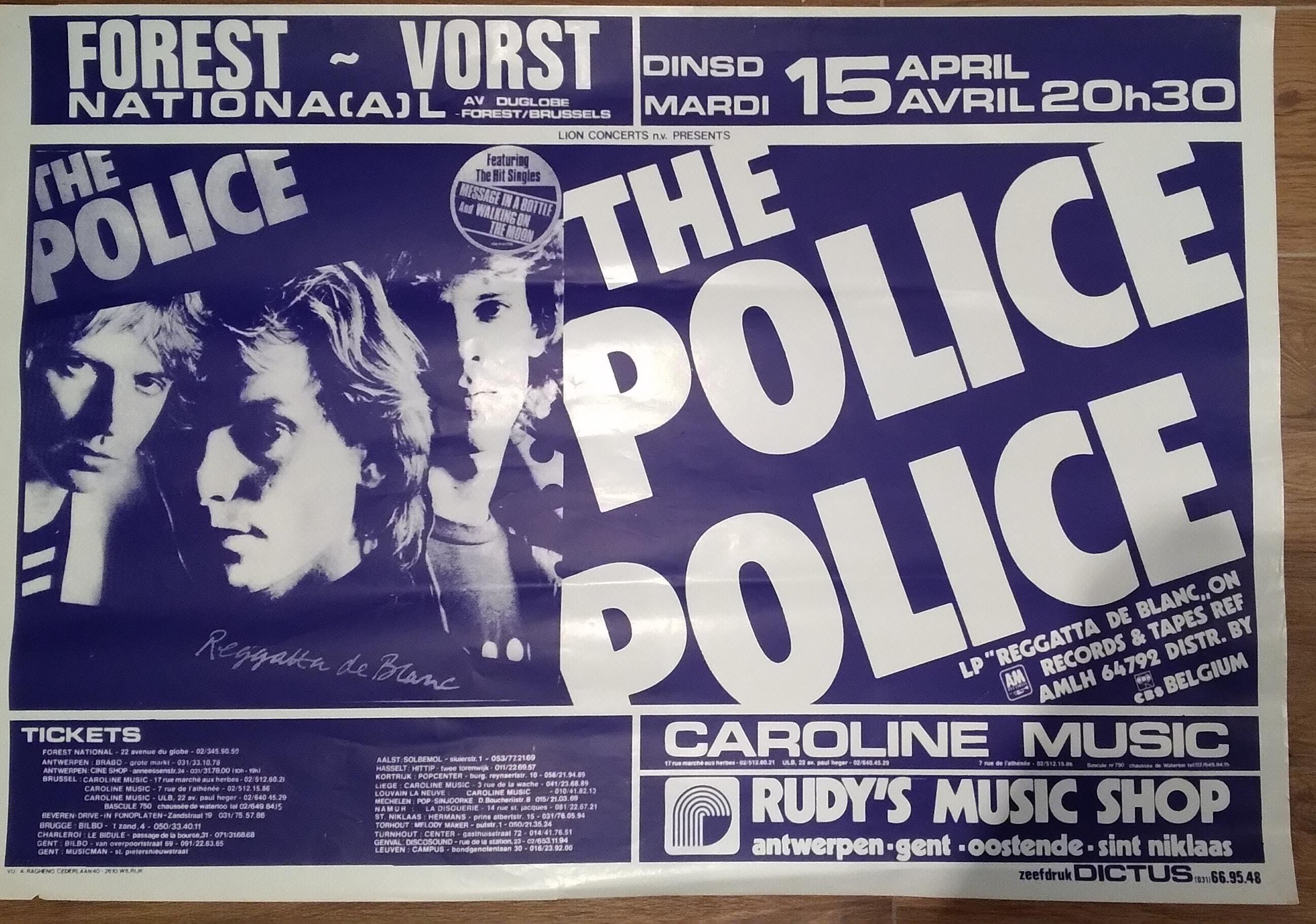 1980 the Police Concert Poster - Etsy