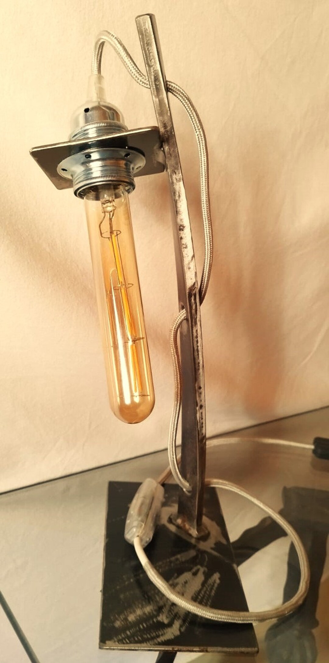 Iron Table Lamp, Unique Design, Reading, Night Light Point, Home ...