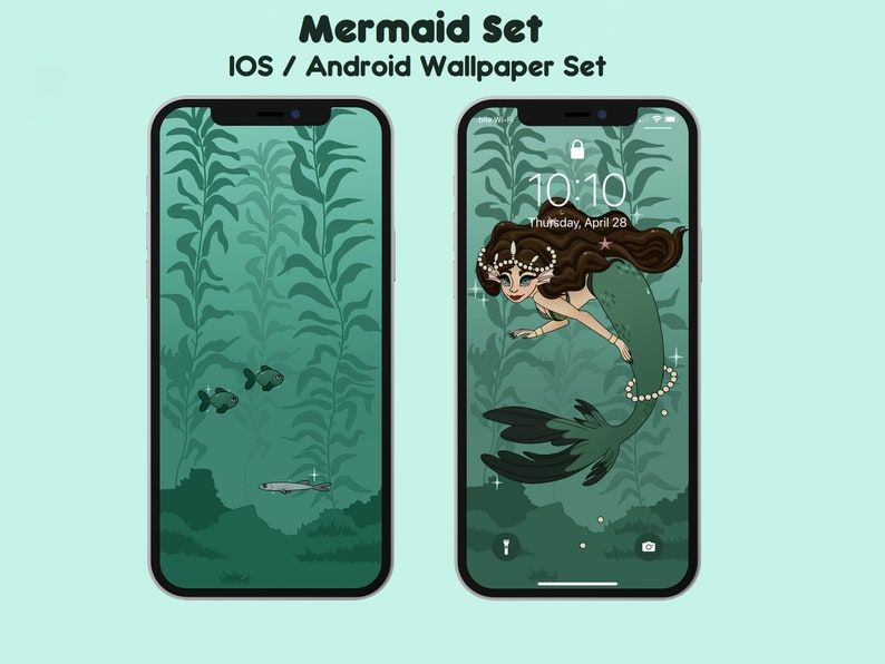 Mermaid Phone Wallpaper | Mobile Wallpaper | iPhone Wallpaper | Android ...