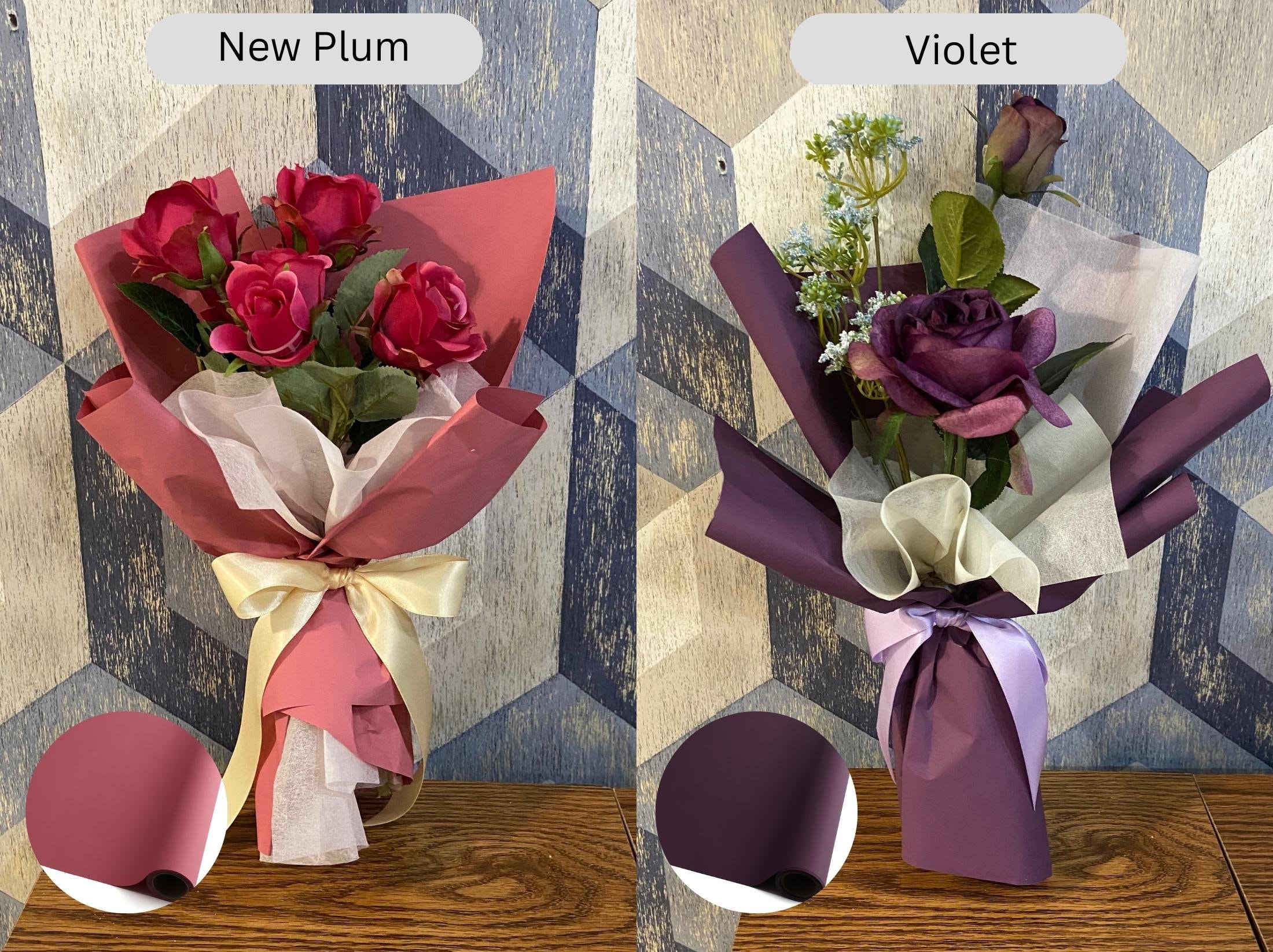 Korean Style Wrapping Paper Waterproof Thick for Flower Bouquets and ...