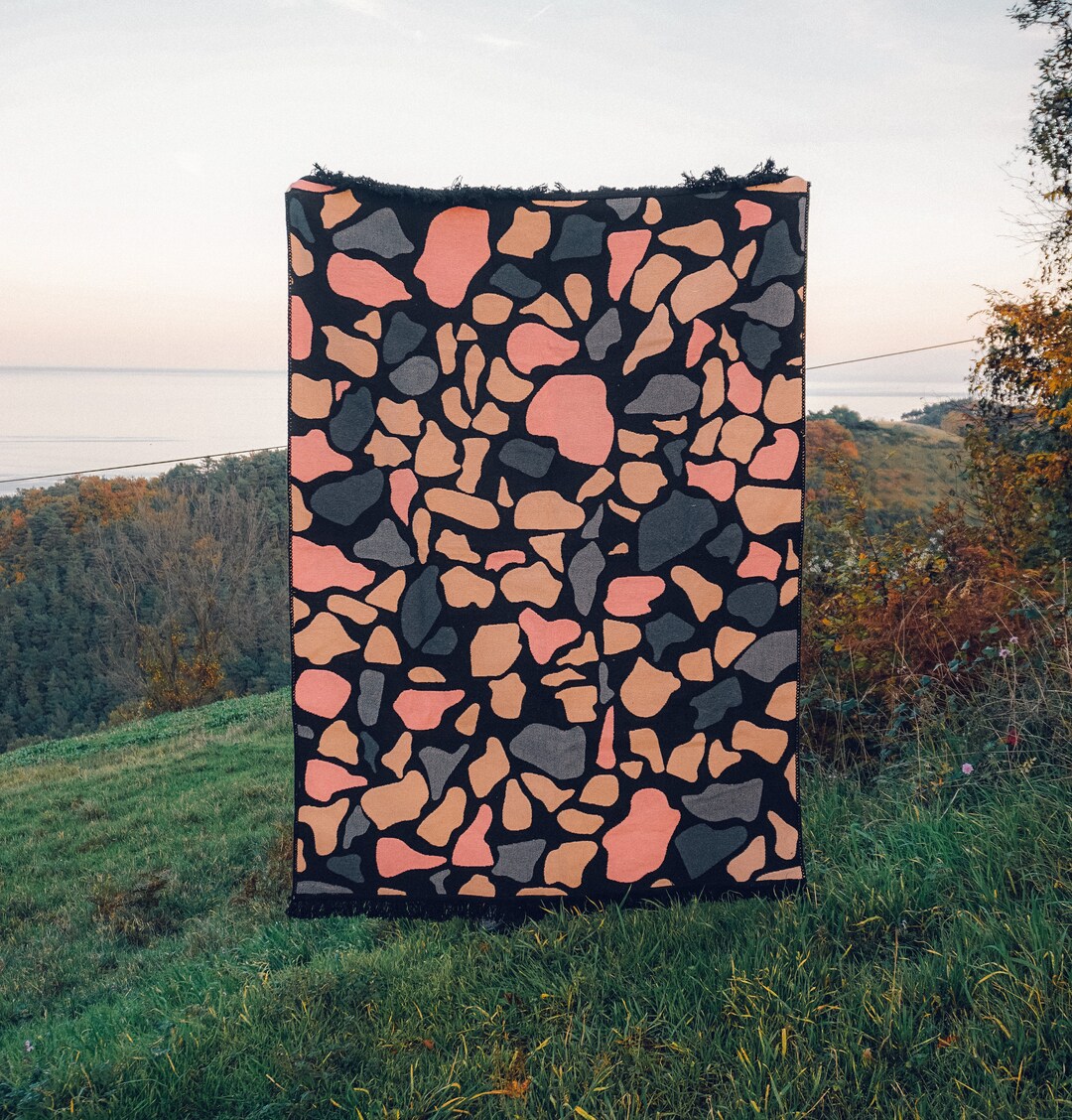 Terrazzo Recycled Reversible Kilim Rug | Recycled Cotton | Ready to ...