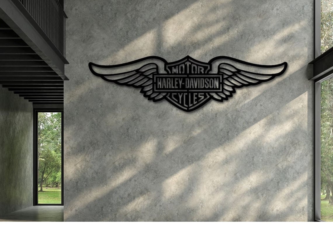Harley Davidson Metal Sign Harley Davidson Motorcycle Harley Etsy