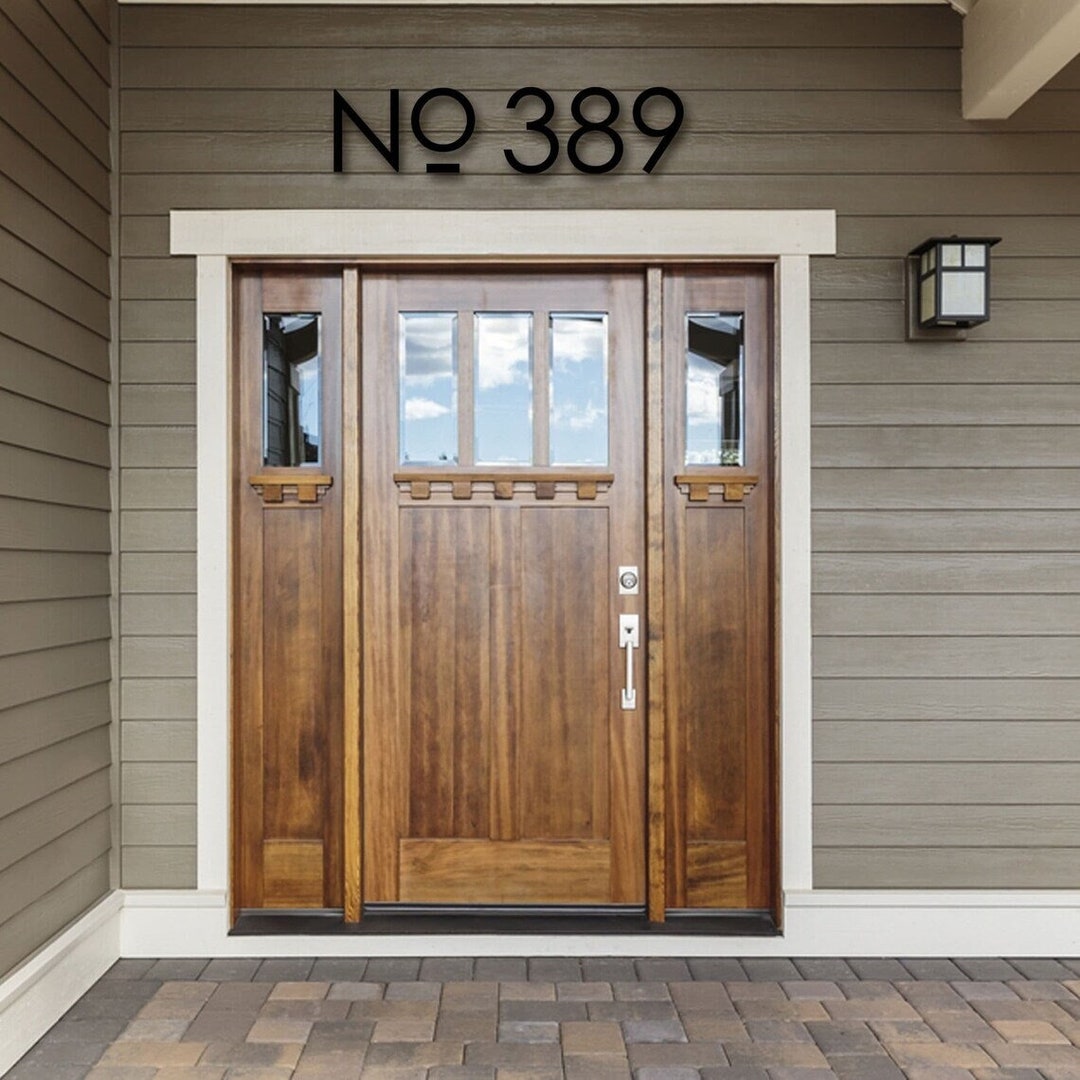 Metal House Number Sign, Door House Number, Outdoor Sign, Personalized ...