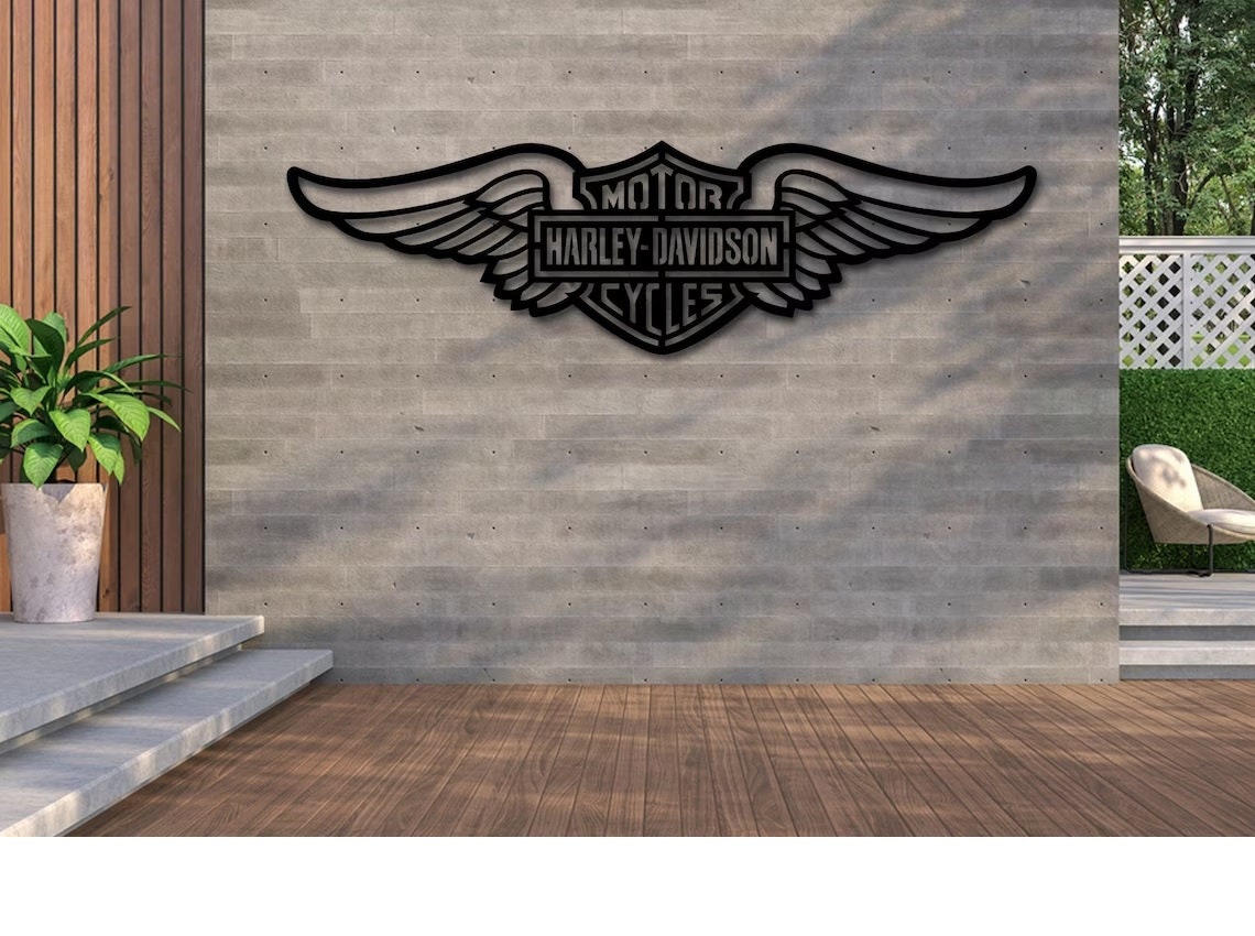 Harley Davidson Metal Sign Harley Davidson Motorcycle Harley Etsy