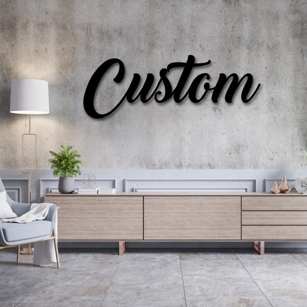 Custom Metal Wall Art - Etsy