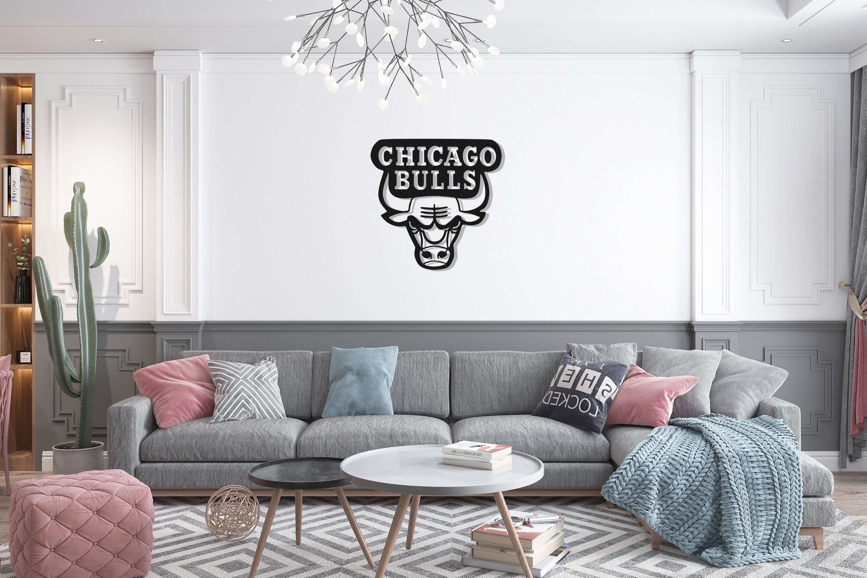 Chicago Bulls Metal Logo Sign NBA Metal Wall Art Basketball - Etsy